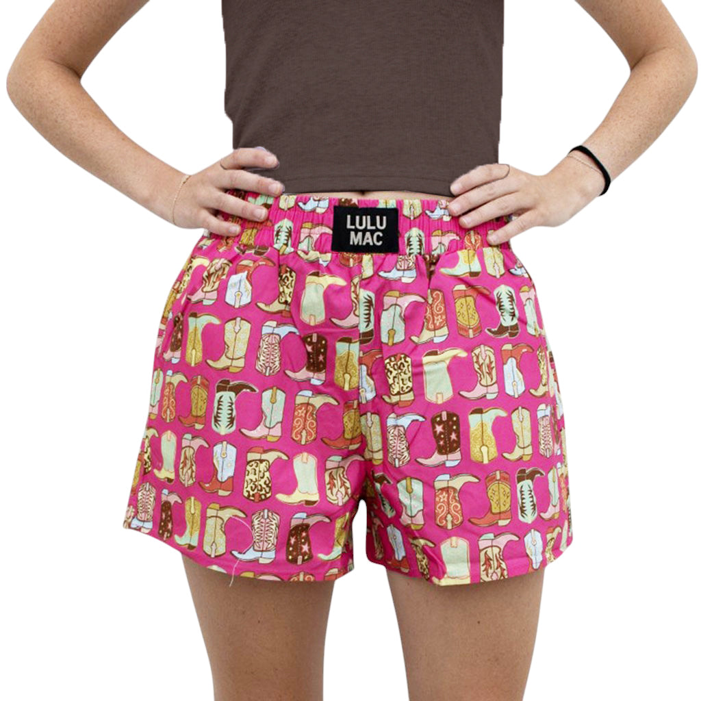 BXBT- BOOT BOXER SHORT PINK – Girlie Girl Wholesale