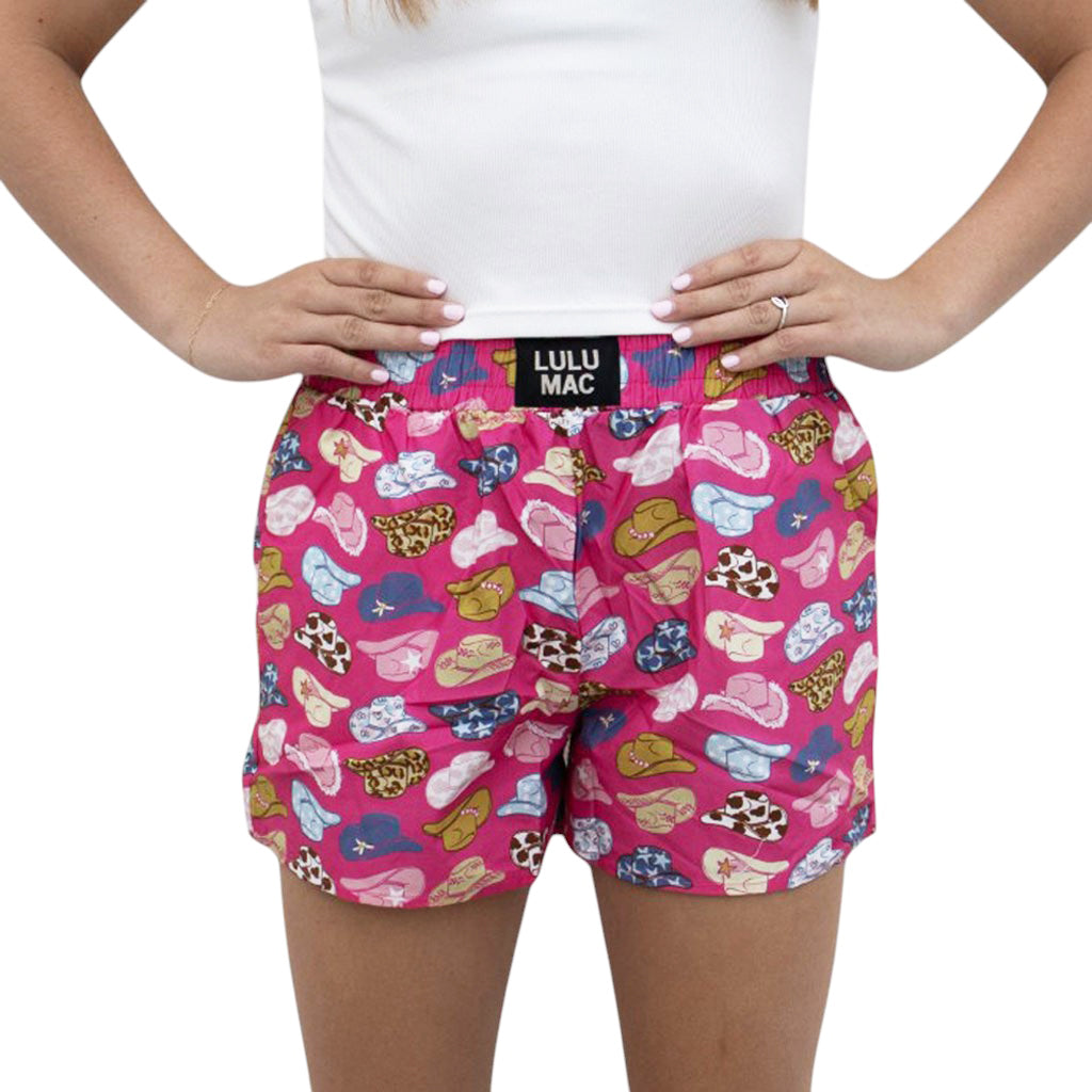 BXHT- HAT BOXER SHORT PINK – Girlie Girl Wholesale