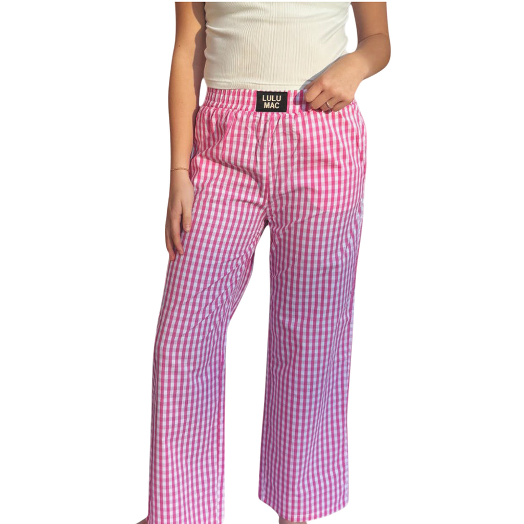 PAGH- PINK GINGHAM PANT – Girlie Girl Wholesale