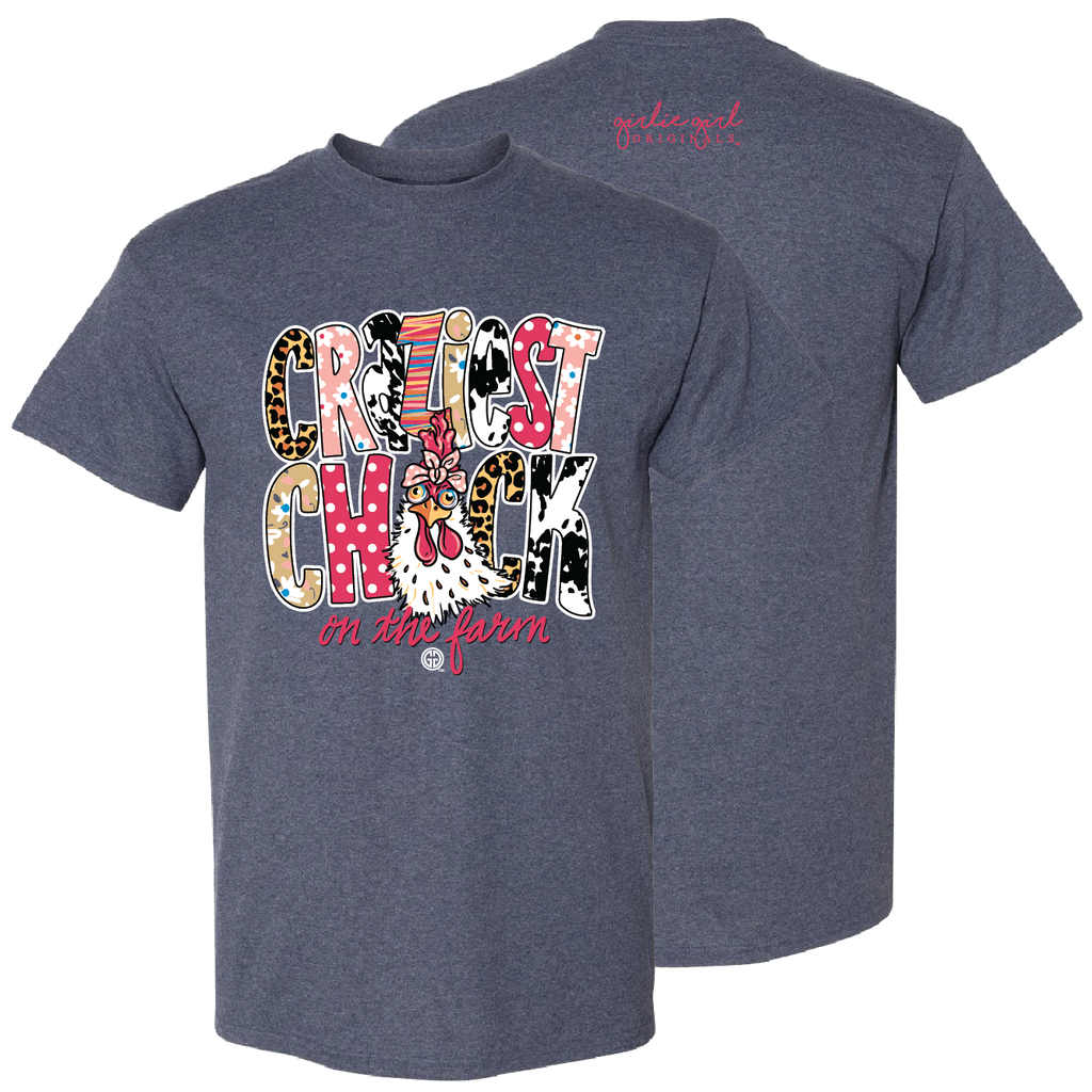 2646 Craziest Chick SS-Heather Navy – Girlie Girl Wholesale