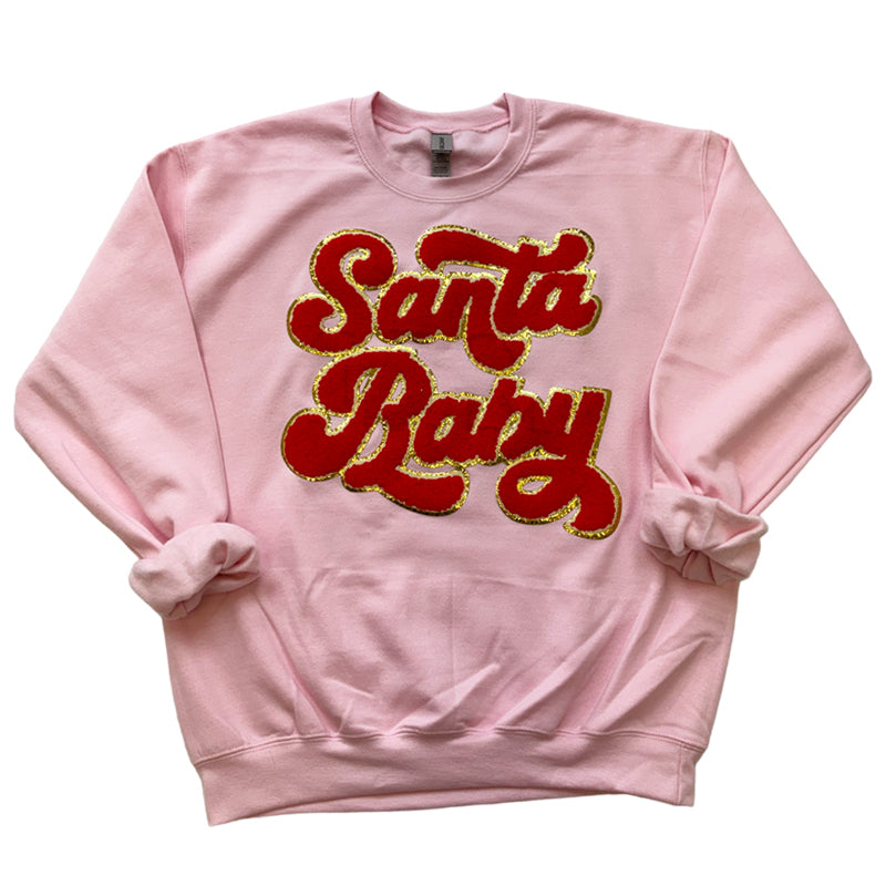 SW-6723 Santa Baby Sweatshirt Light Pink – Girlie Girl Wholesale
