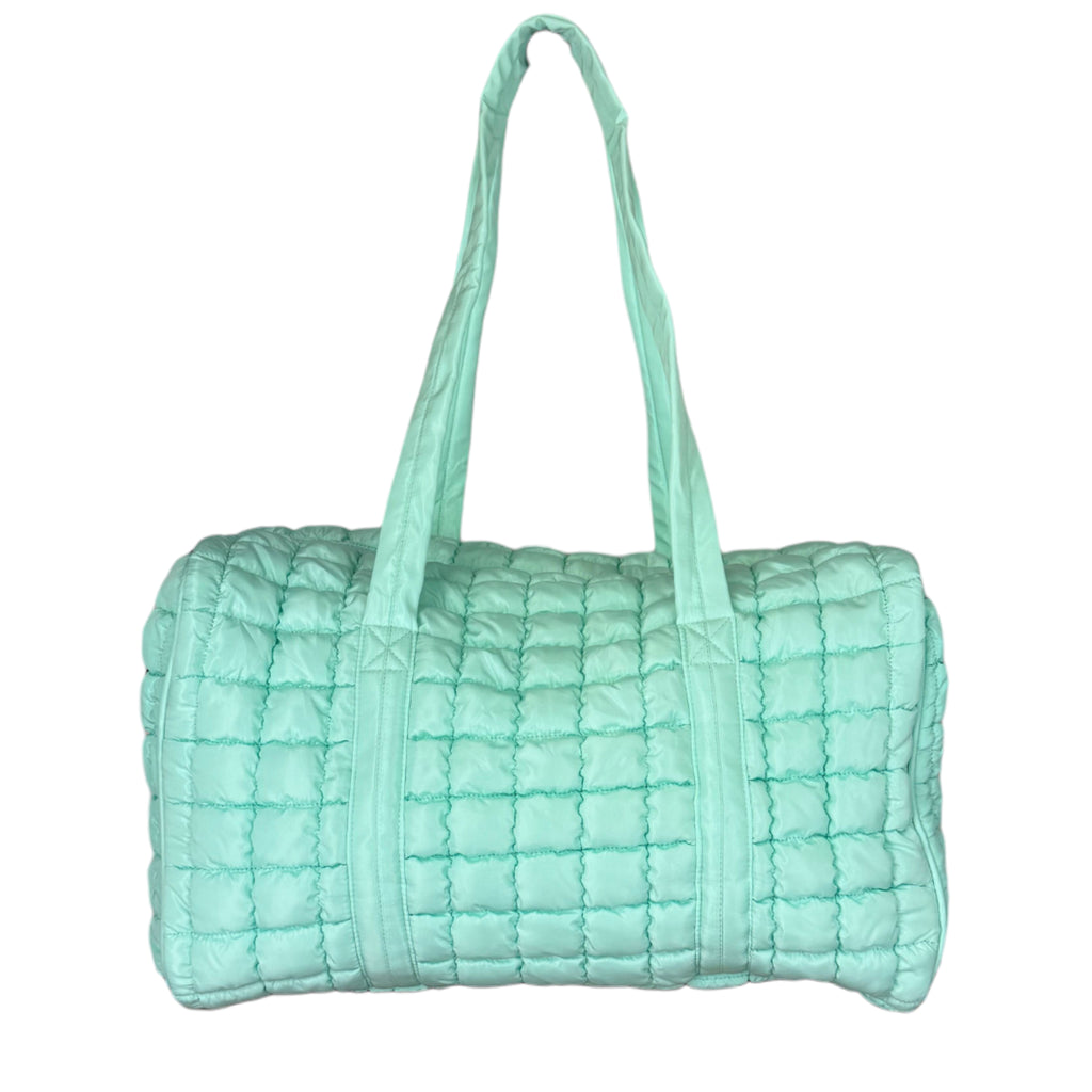 GZ-2812 Puffer Quilted Duffle Mint – Girlie Girl Wholesale