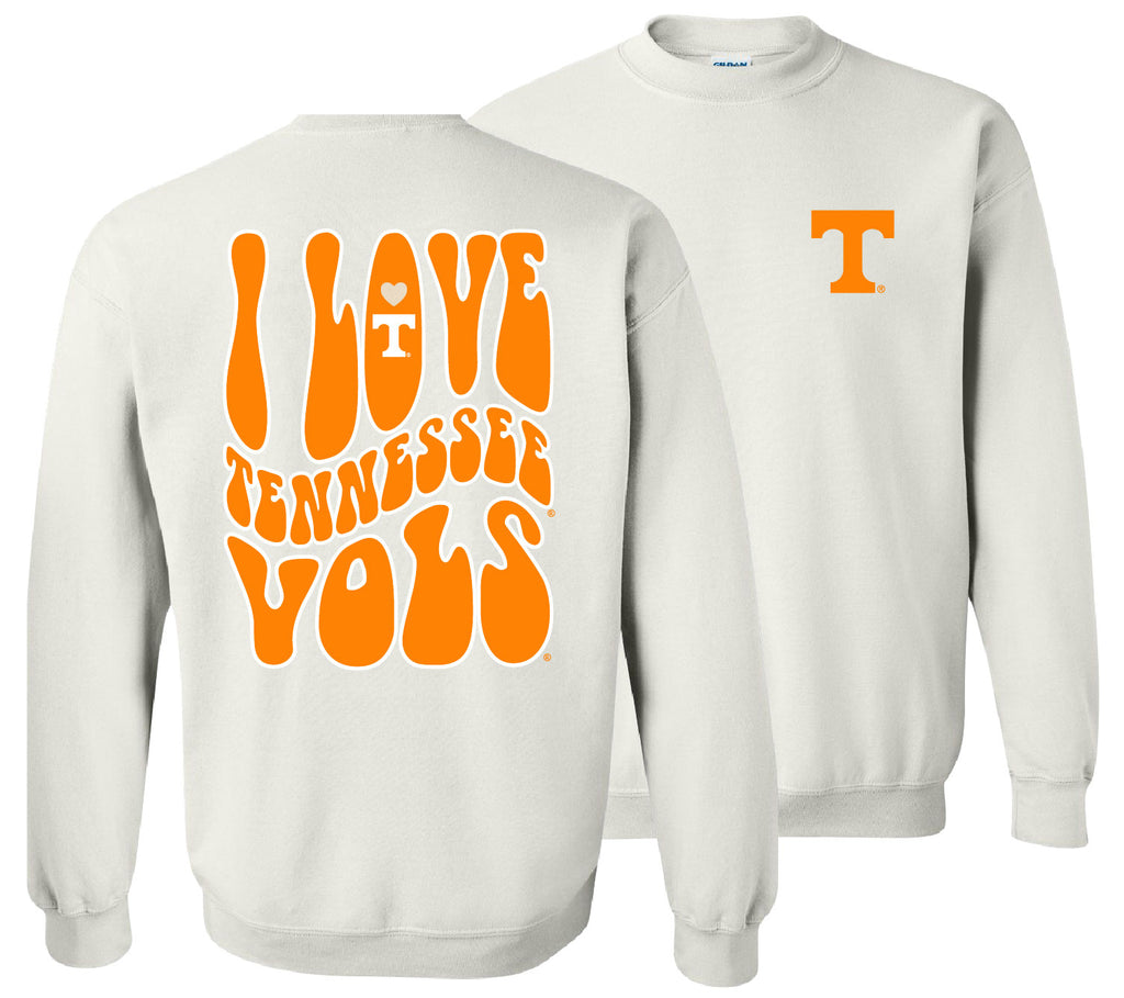 TN Love Team Sweatshirt-White – Girlie Girl Wholesale