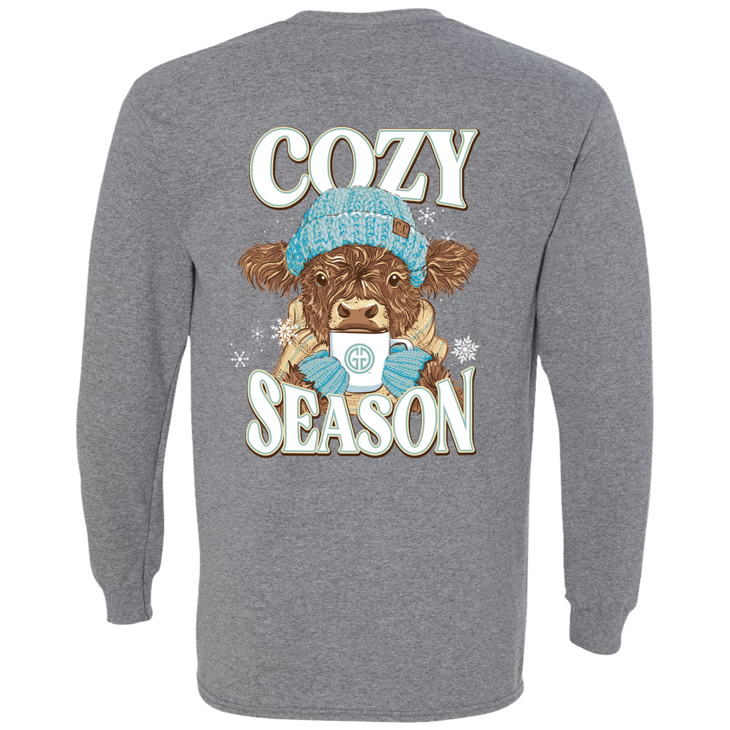 2686 Cozy Season Cow-Graphite Heather – Girlie Girl Wholesale