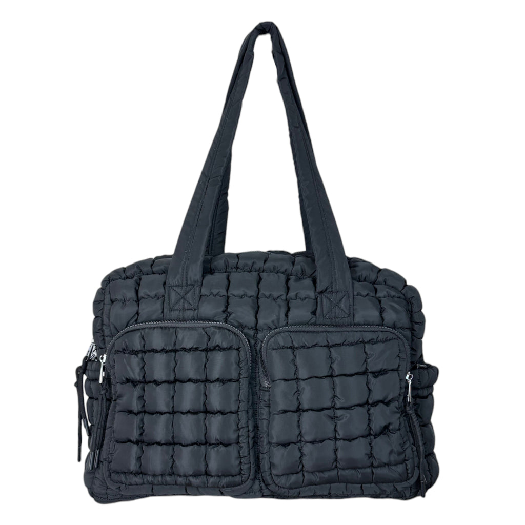 GZ-2646 Puffer Quilted Travel Bag Black – Girlie Girl Wholesale