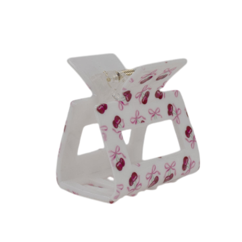 HCS-14S Small Square Hair Clip- Cherry – Girlie Girl Wholesale