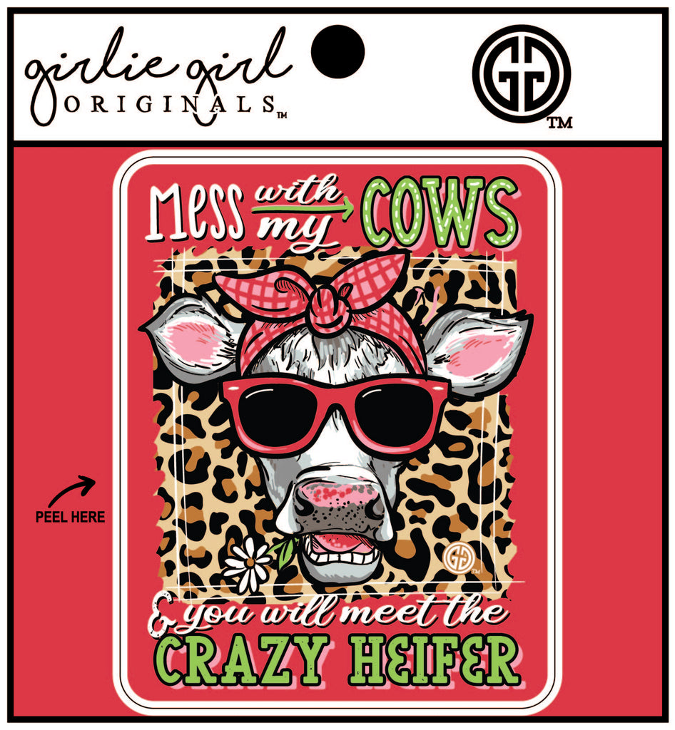 Decal/Sticker Meet Crazy Heifer- 2540 – Girlie Girl Wholesale