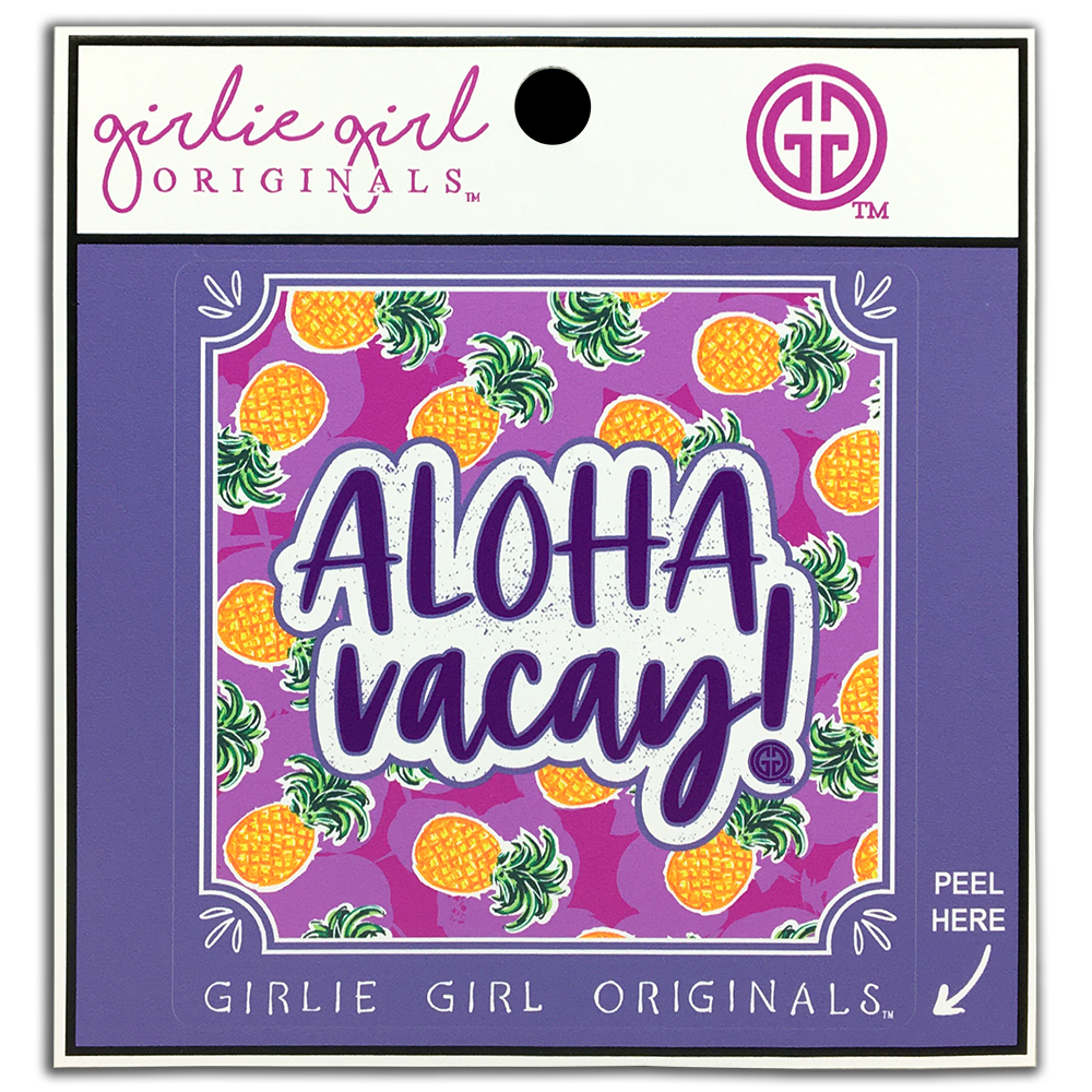 Decal/Sticker Aloha Vacay 2195 – Girlie Girl Wholesale