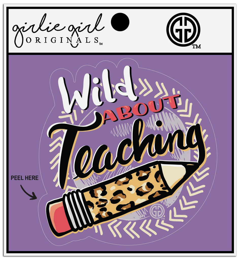 Decal/Sticker Wild About Teaching 2378 – Girlie Girl Wholesale