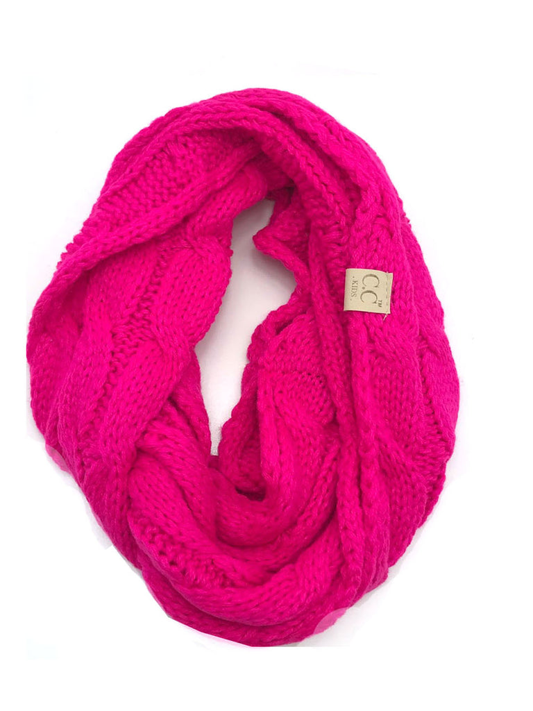 SF-800-KIDS NEON PINK INFINITY SCARF – Girlie Girl Wholesale