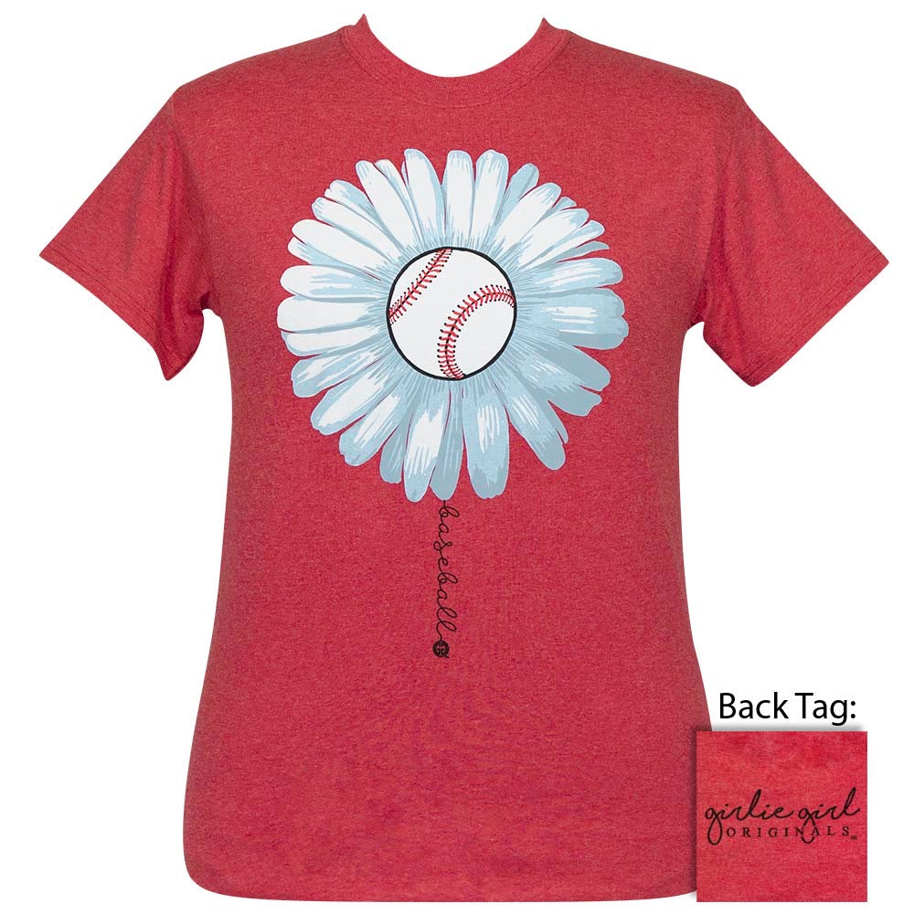 Baseball Daisy-Heather Red SS-2402 – Girlie Girl Wholesale